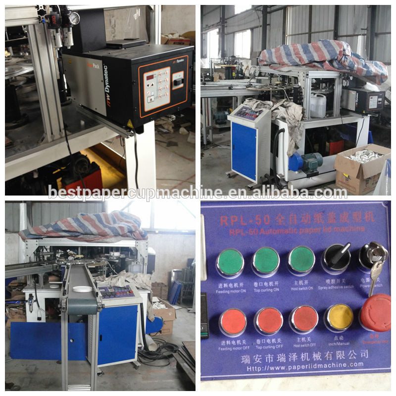 Ice Cream Cup / Deli Paper Lid Making Machine Paper Cover Making Machine